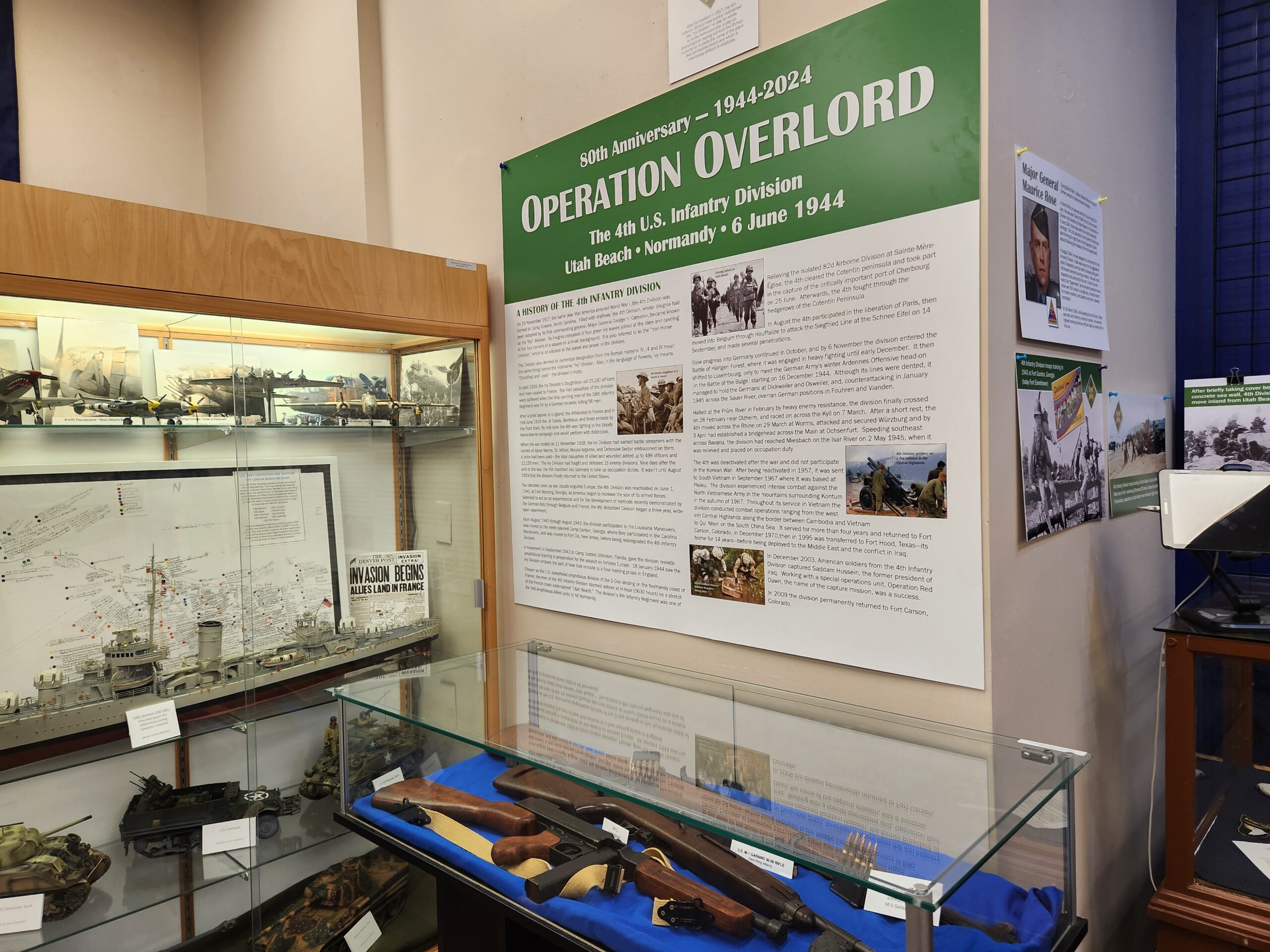 New exhibit about Operation Overlord and the 4th Infantry Division now ...